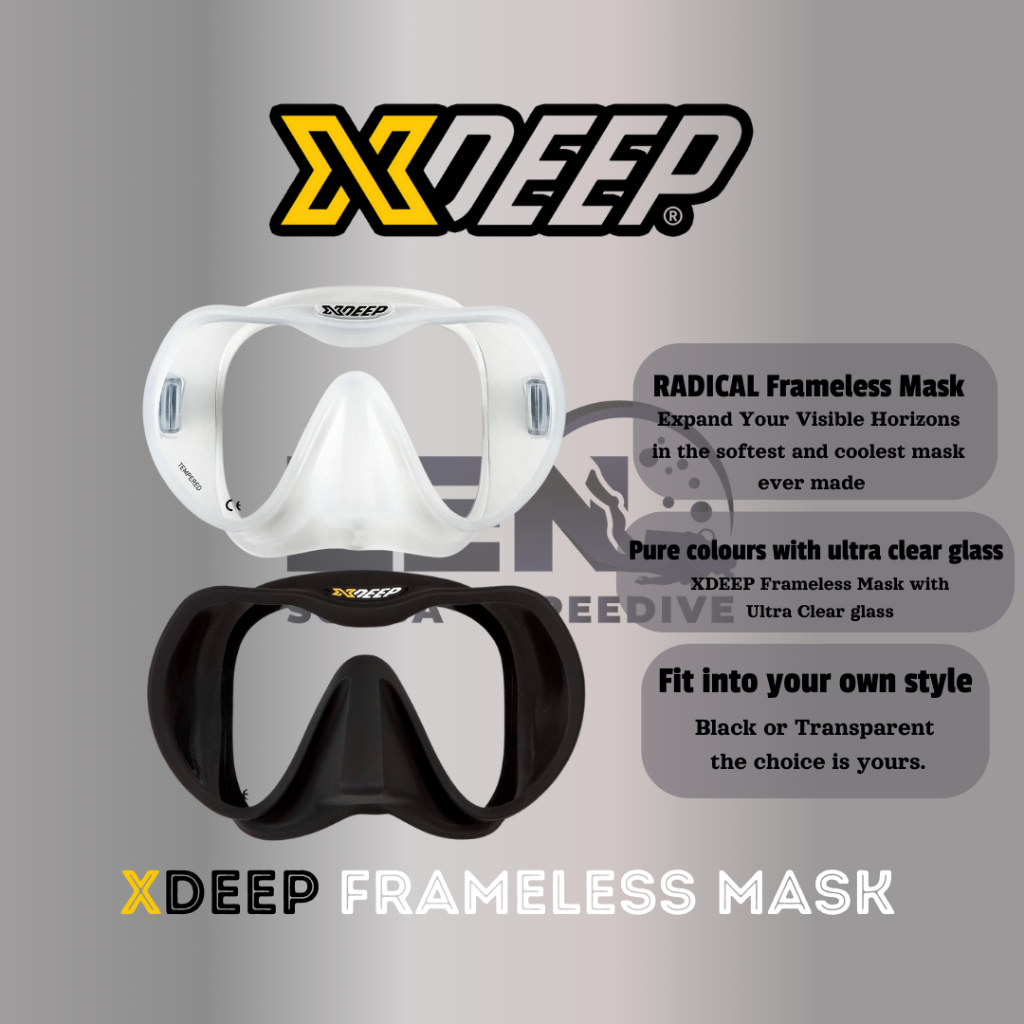 ZEN SCUBA XDEEP Radical Frameless Mask High Quality | Shopee Malaysia