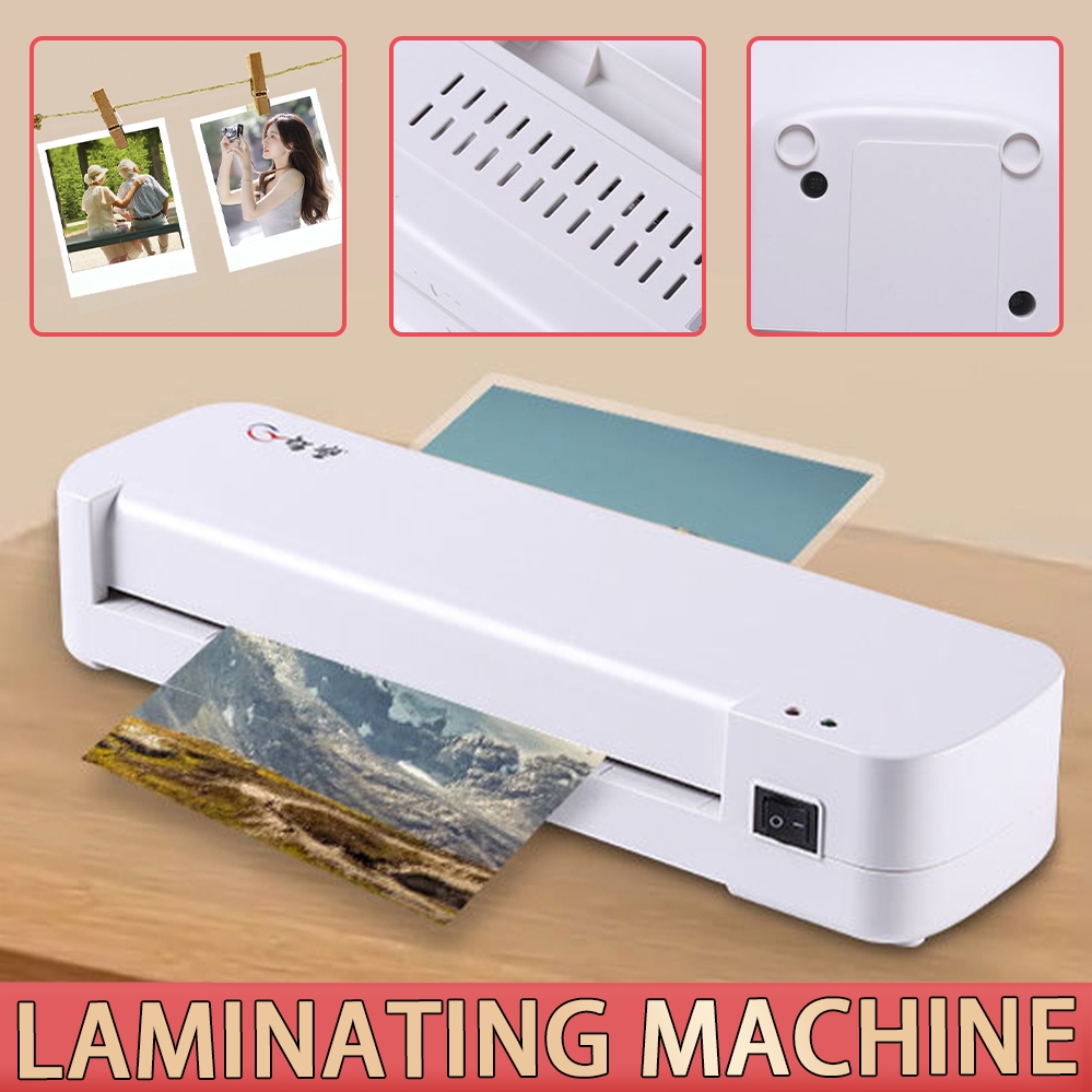 A4 Photo Laminate Machine Mesin Laminator Quick Warm-up With Rounder ...