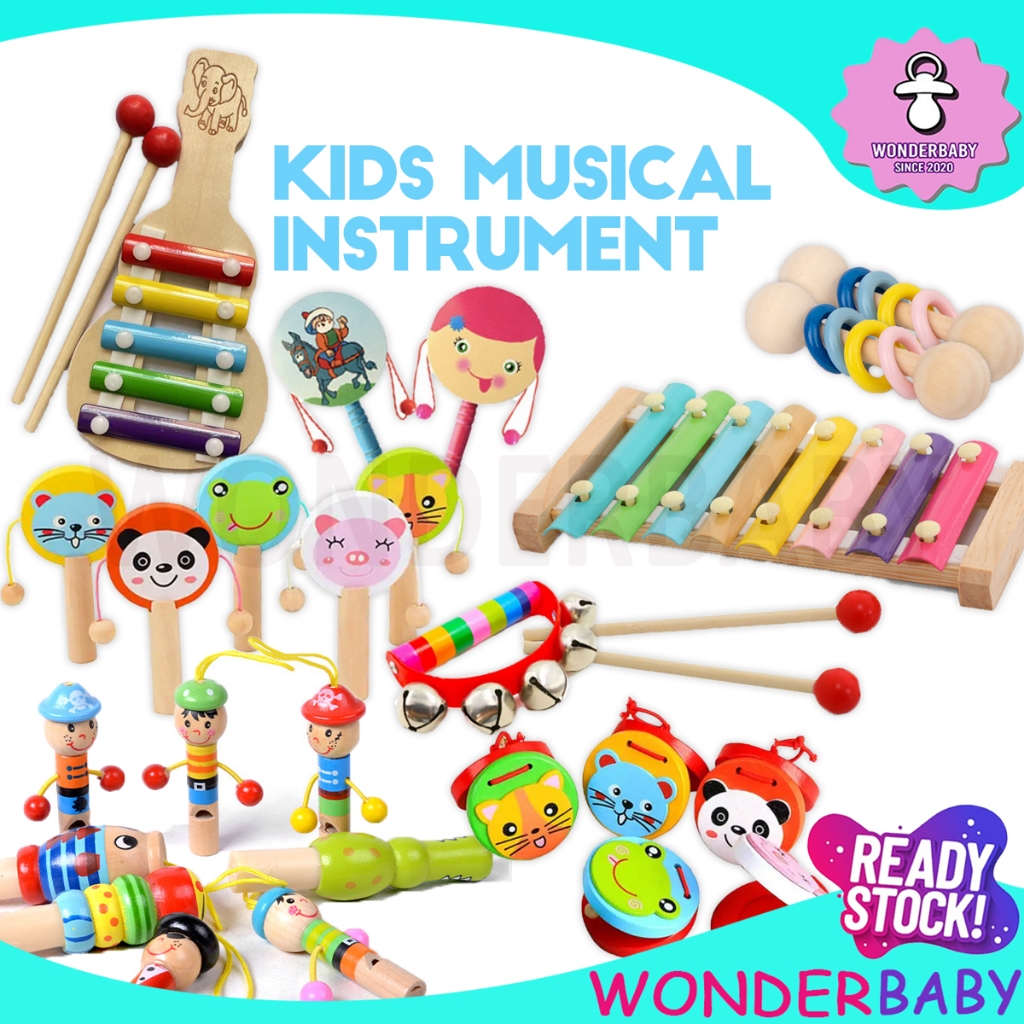 Baby Kids Wooden Musical instrument Educational Montessori Early ...