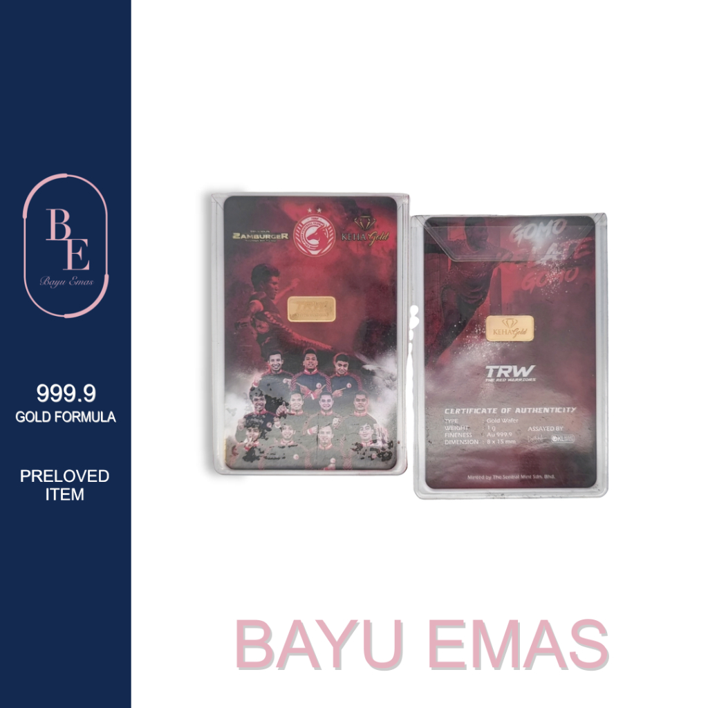 Bayu emas 1.00g 999.9 Gold Bar - MIX LOCAL BRAND (Red-dot / cert defect ...