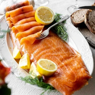 Premium Norway Smoked Salmon Fillet /pre- Sliced for salad, sandwich ...