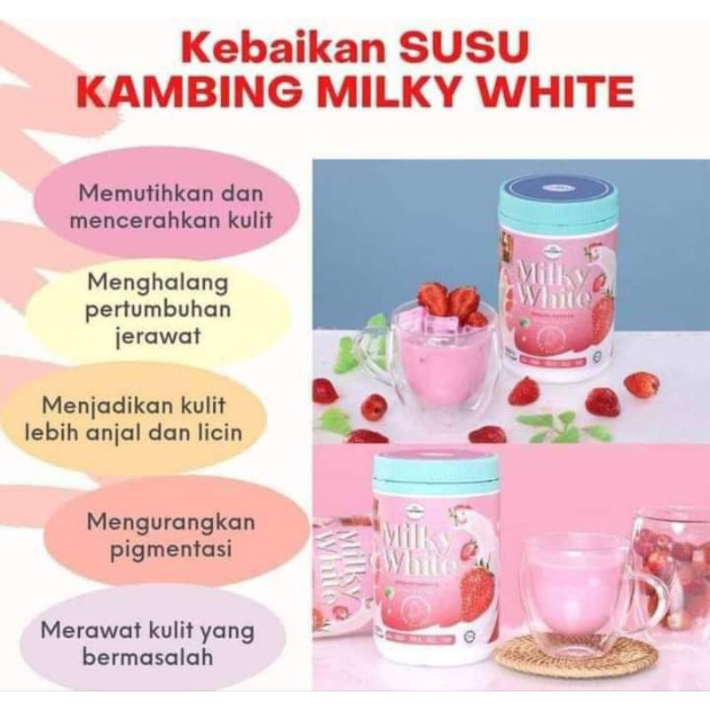 MILKY WHITE CHERMES TRAVEL / 500g🔥Jus Strawberry Cerahkan Kulit🔥 ...