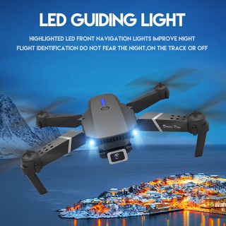 Dual Camera Drone E88 Pro RC Quadcopter Mainan Remote Dron Mini With ...