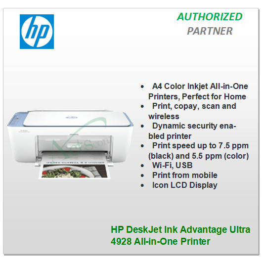 HP DeskJet Ink Advantage Ultra 4928 All-in-One Printer|A4 Color Inkjet ...