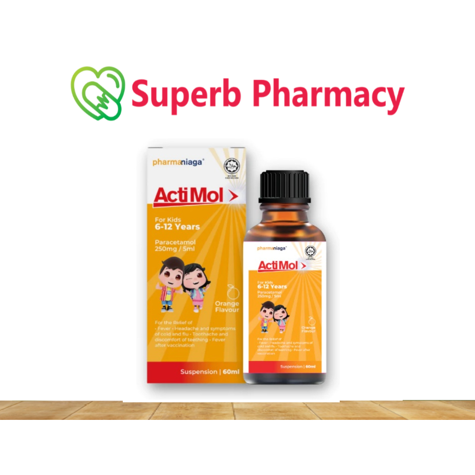 Actimol Suspension Paracetamol Suspension For Kids 250mg/5ml ORANGE ...