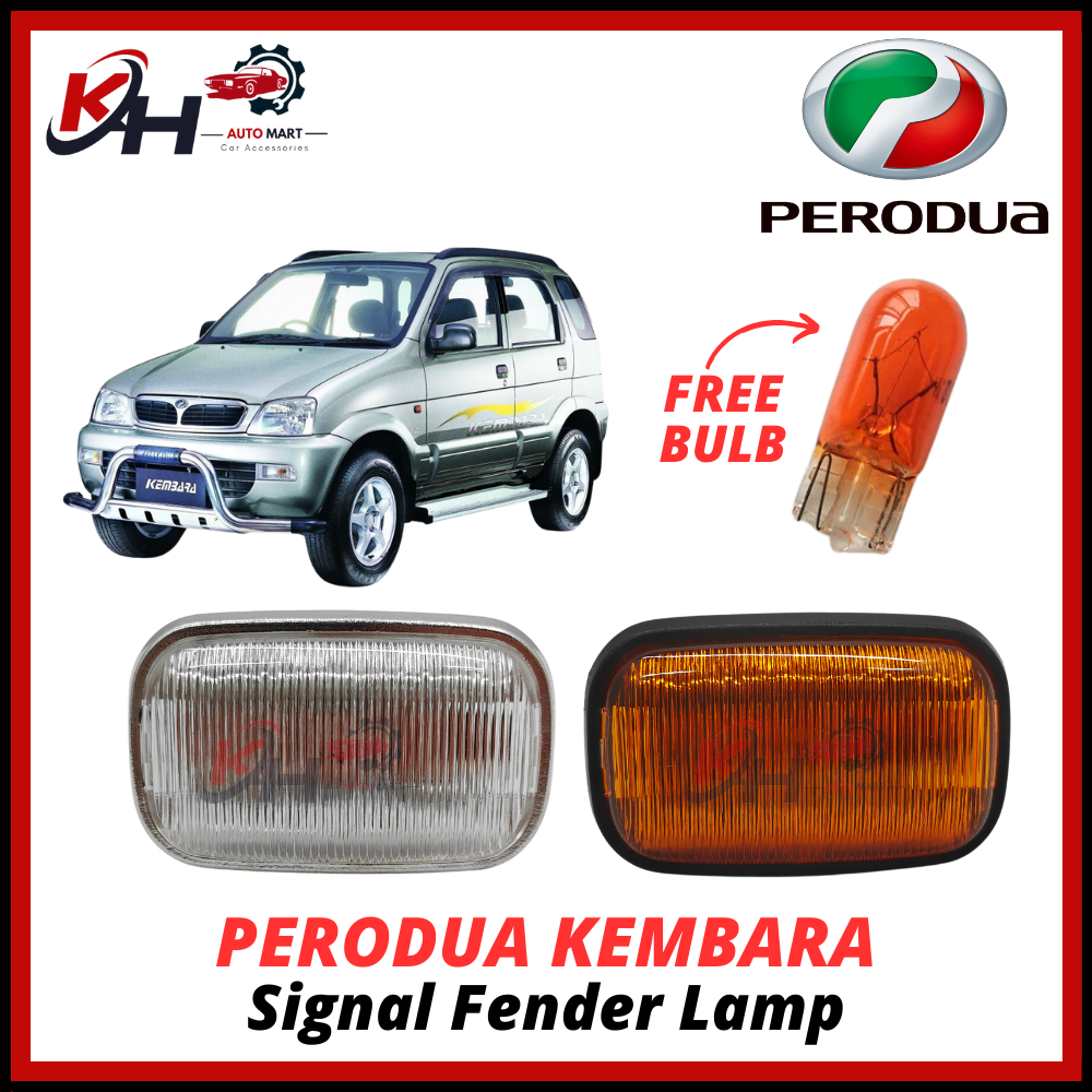 PERODUA KEMBARA Signal Light Fender Lamp (WHITE / ORANGE) 12V BULB CAR ...