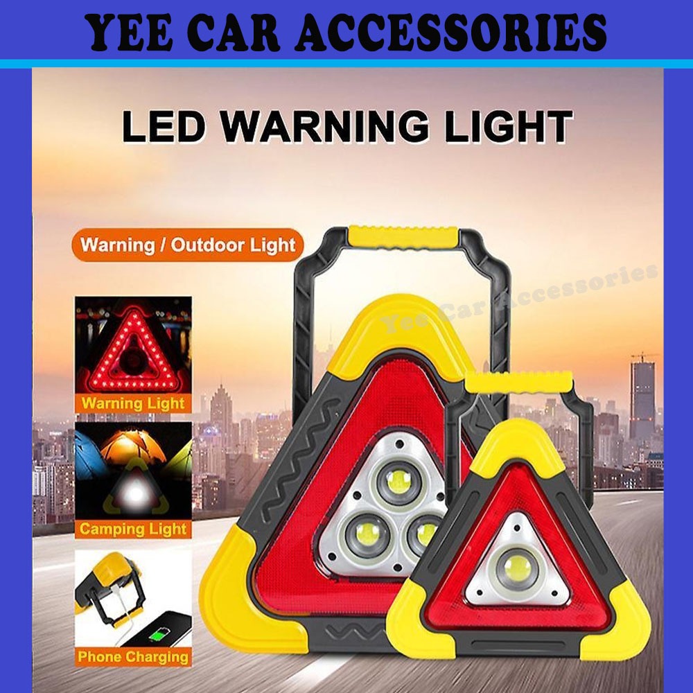 Car Emergency LED Triangle Light Triangle Work Lights Warning Light ...
