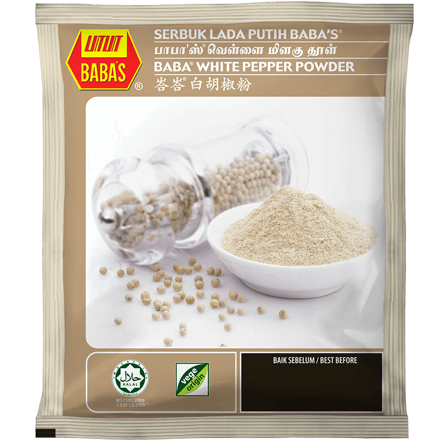Organic WHITE Pepper Powder by BABAs Malaysia, Serbuk LADA PUTIH BABAs ...