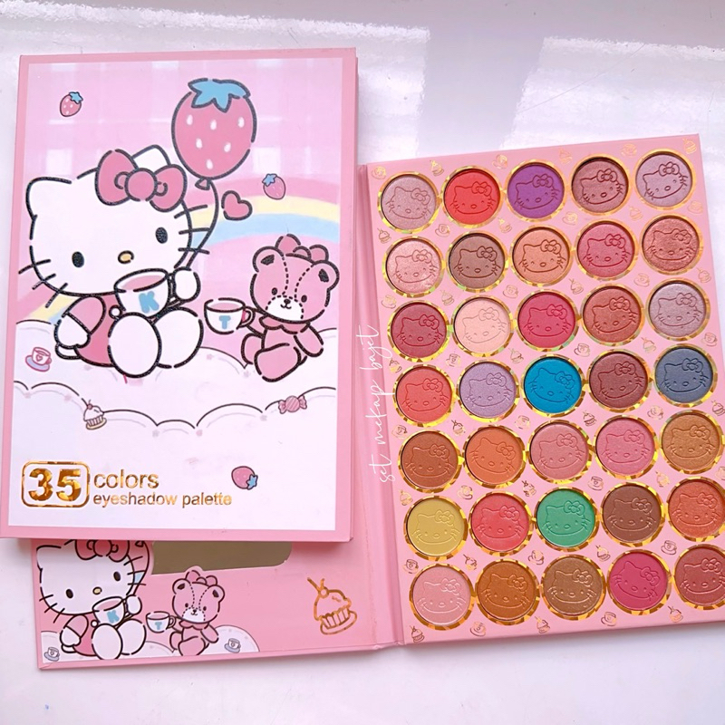 HELLOKITTY EYESHADOW 🍓🍓 MATTE & SHIMMER 🍓 HELLOKITTY THEME BY SFR COLOR ...
