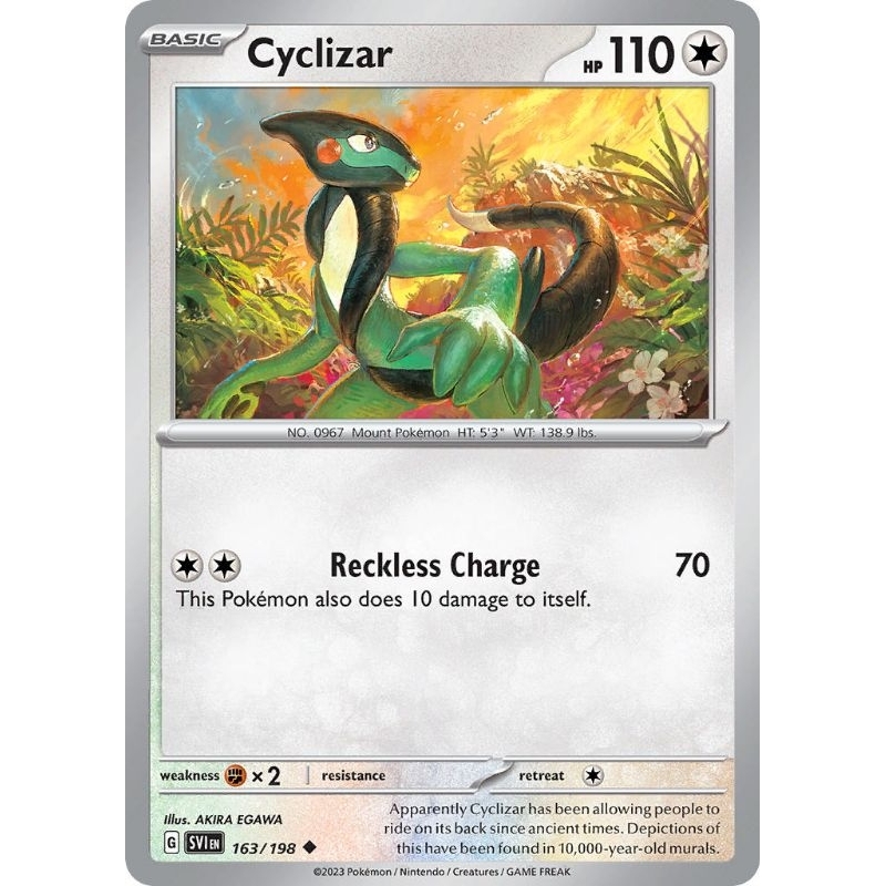 [No.967 / Cyclizar] Pokemon card (*not genuine product*) | Shopee Malaysia