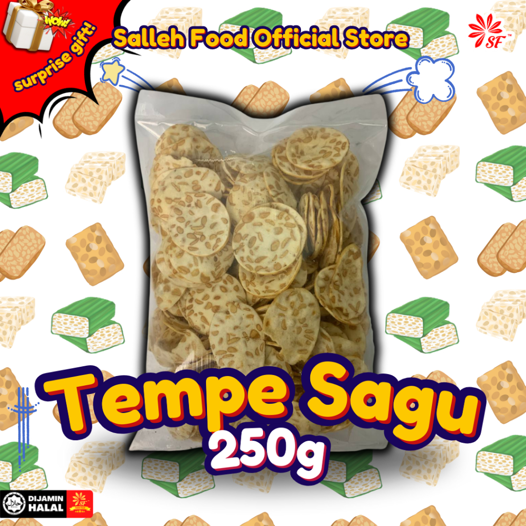 Kerepek Tempe Sagu [250g] [𝗦𝗮𝗹𝗹𝗲𝗵 𝗙𝗼𝗼𝗱] | Shopee Malaysia