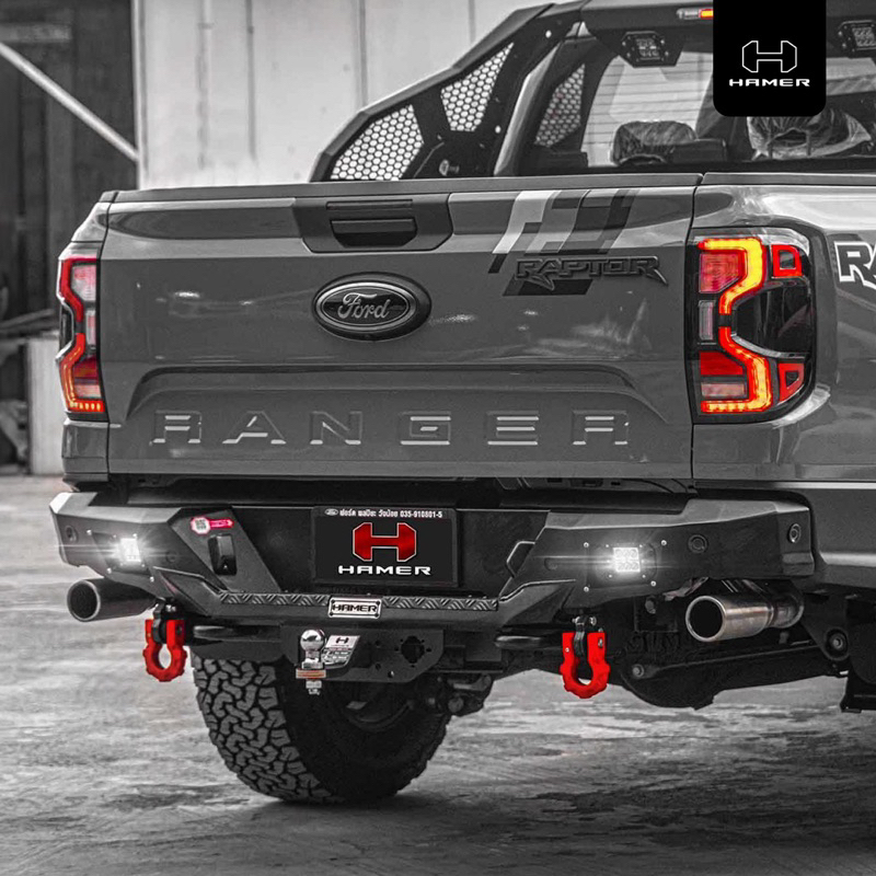 Ford Ranger Hamer Nova Series Rear Bull Bar Bumper | Shopee Malaysia