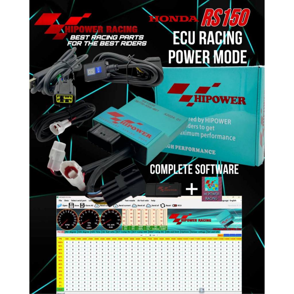 HIPOWER HI-POWER RACING ECU POWER MODE RS150 V1-V2 / RS 150 V1-V2 ...
