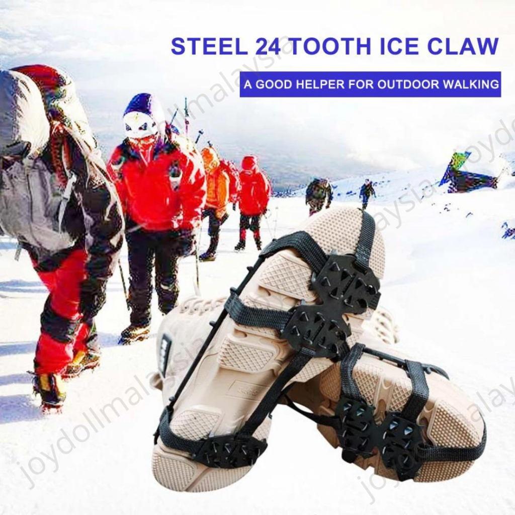 [ READY STOCK ] 24 Teeth Ice Spike Grips Cleats Ice Gripper Anti Slip ...