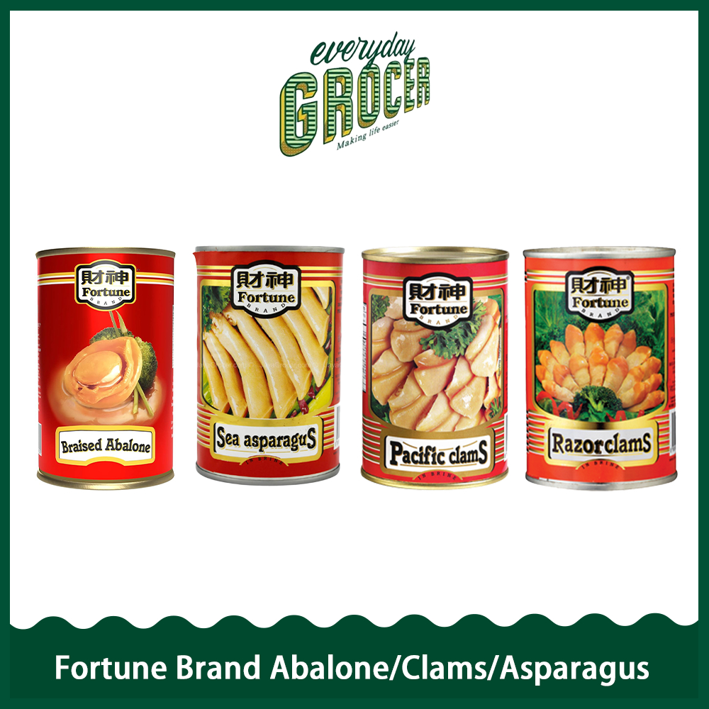 Fortune Brand Abalone / RazorClams/ Pacific Clams/ Sea Asparagus 财神牌鲍鱼 ...