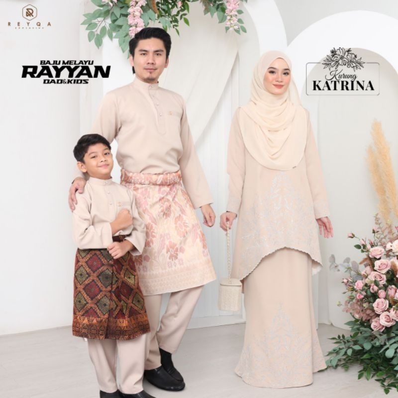 NEW ARRIVAL | FAMILY SET SEDONDON | KURUNG KATRINA & BAJU MELAYU RAYYAN | NUDE | KURUNG SULAM ...