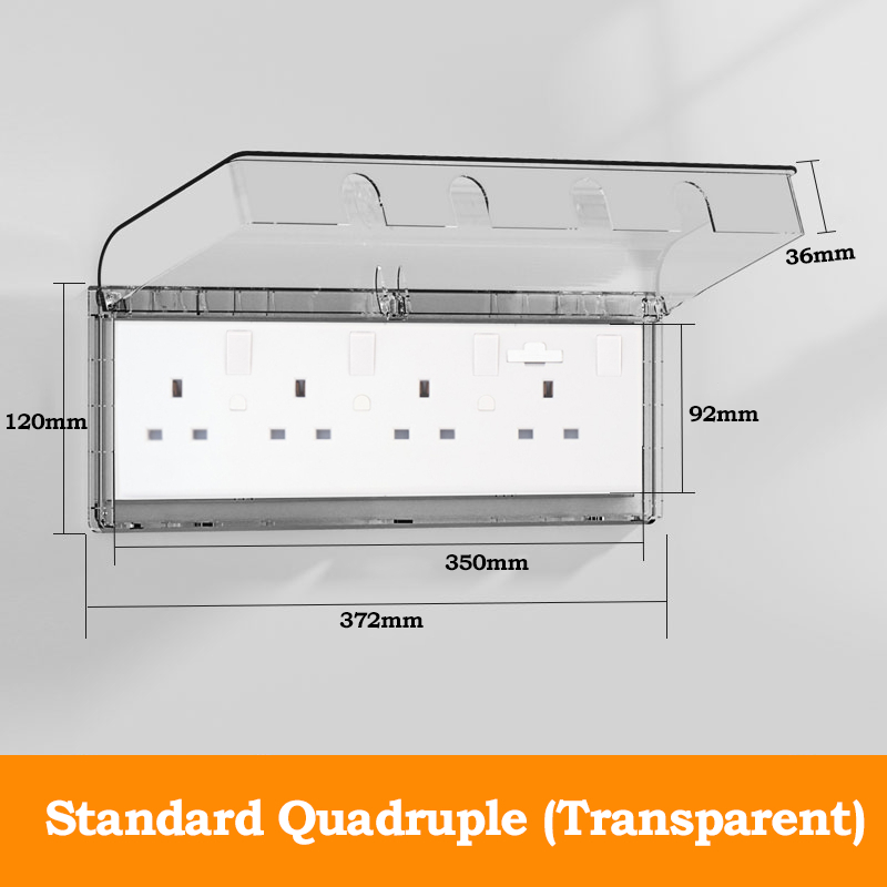 Heeman4u Single Double Triple Quadruple soket Waterproof Bathroom ...