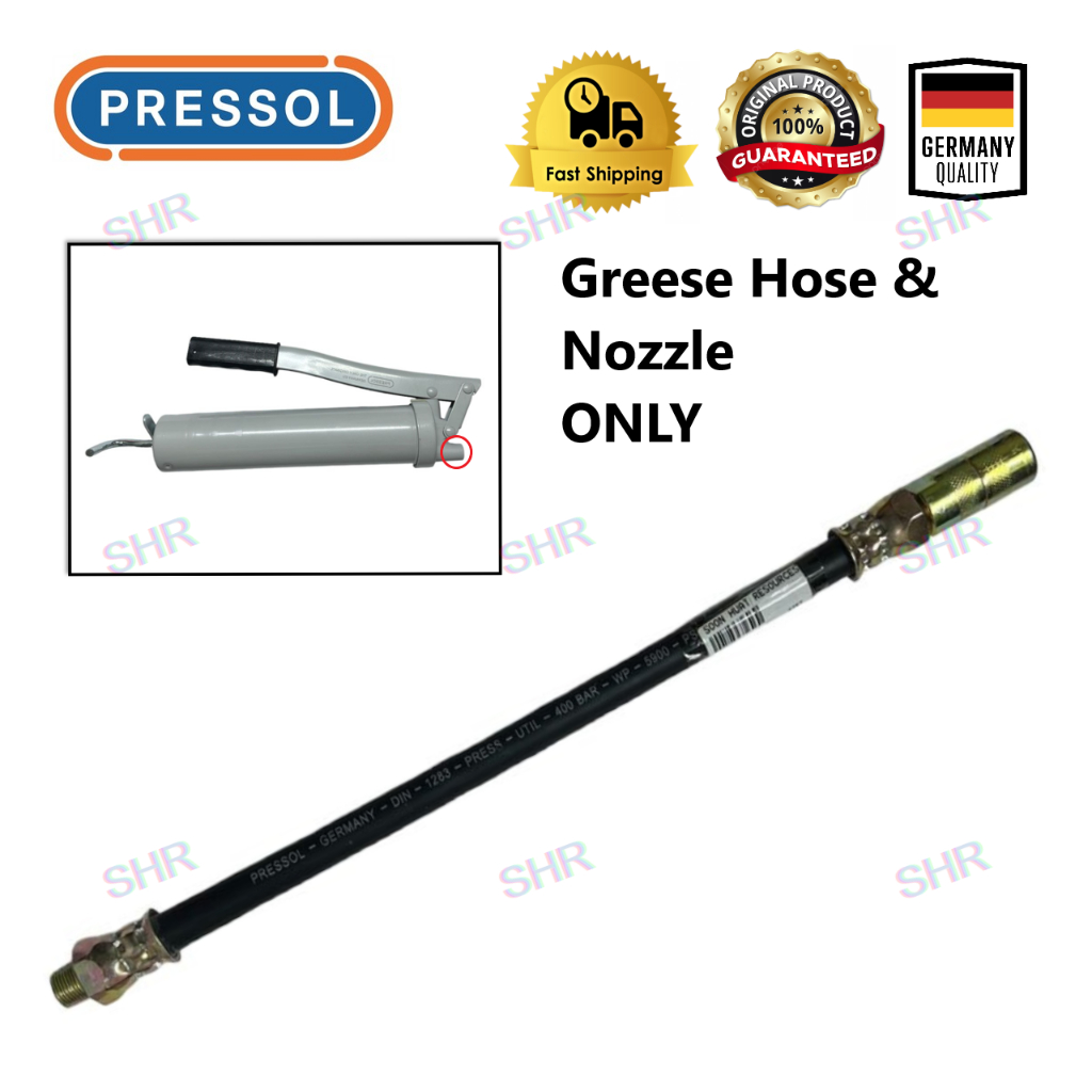 PRESSOL Germany Heavy Duty High Pressure Grease Hose 300mm / Hos gris ...