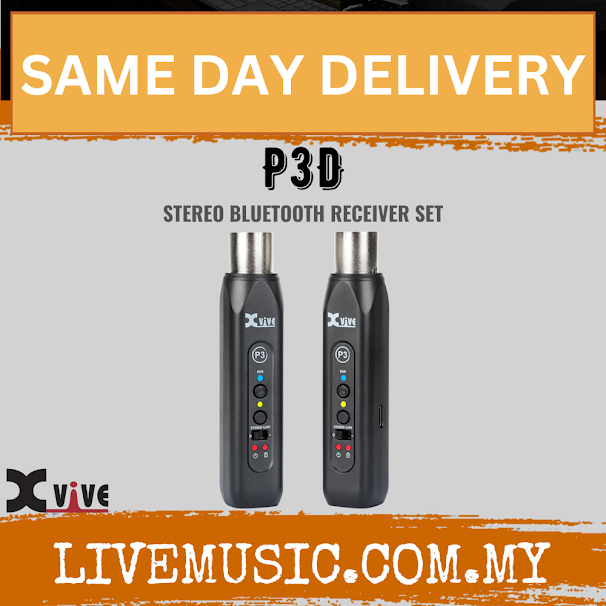 Xvive P3D Bluetooth Wireless Receiver - Pair ( P-3D / P 3D ) | Shopee ...
