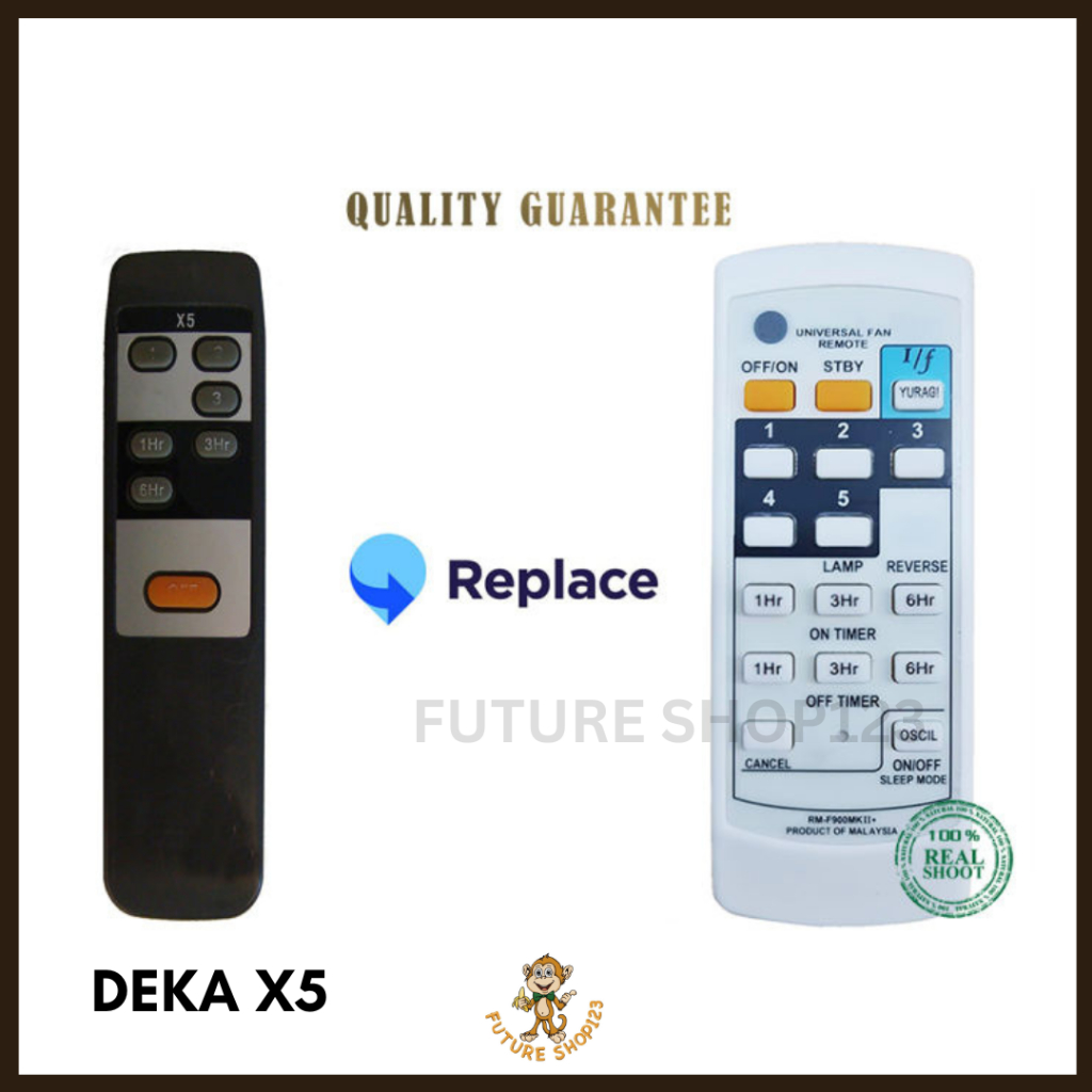 X5 DEKA FAN REMOTE CONTROL [REPLACEMENT] | Shopee Malaysia