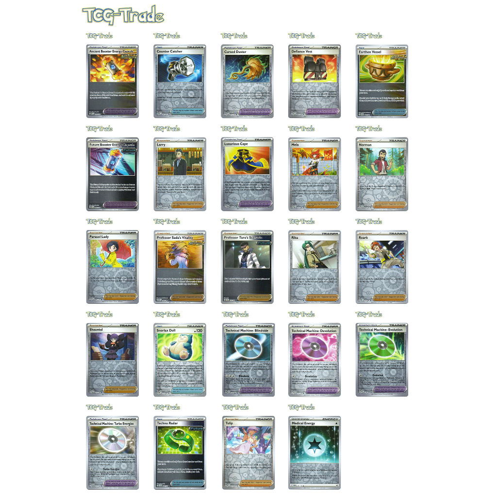 [Pokemon TCG Singles] SV4 Paradox Rift - Reverse Holo Trainer - Pokemon ...