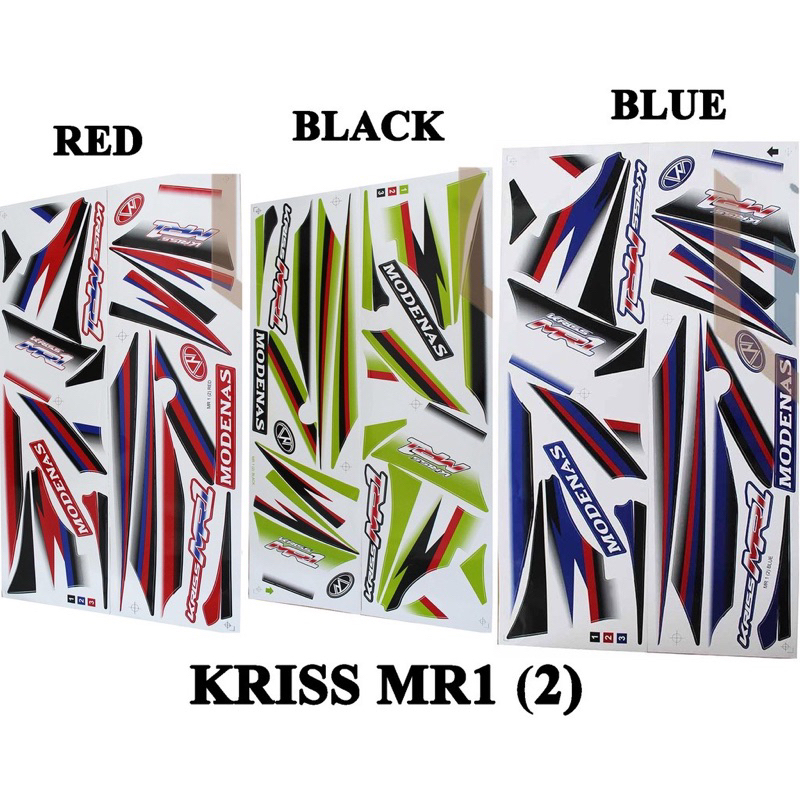 MODENAS MR1 KRISS 110 MR-1 BODY COVER SET 2 STRIPE (2) BODY COVERSET ...