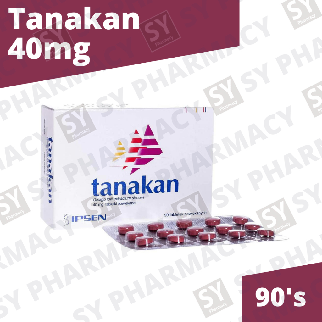 [CLEARANCE EXPIRY 08/2025] Tanakan Ginkgo Biloba Extract 40mg 90's (Exp ...