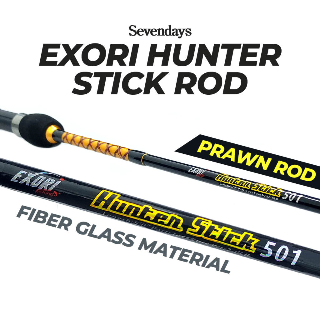 Exori Hunter Stick 501 Prawn Rod Joran Udang Galah Sepit Biru Harimau ...