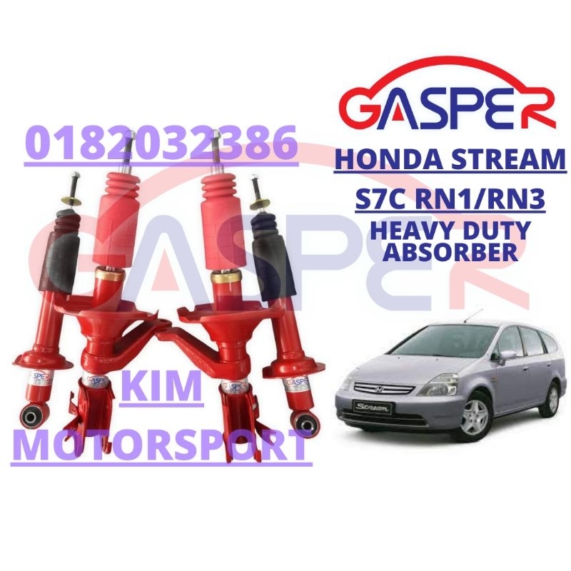 HONDA STREAM '2000 RN1 S7C 1.7;2.0cc GASPER HEAVY DUTY ABSORBER ...