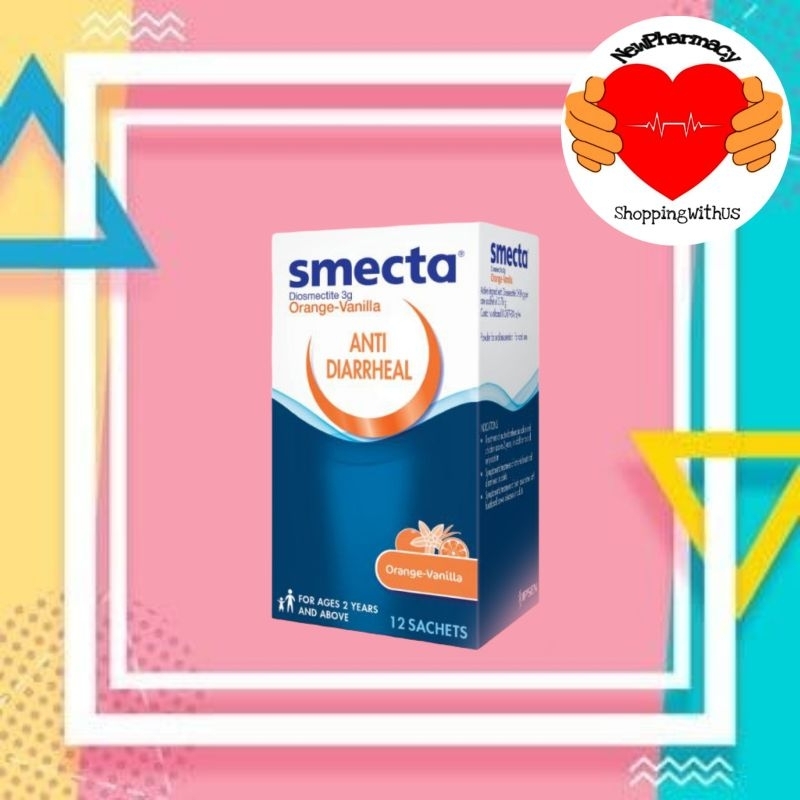 Smecta Orange - Vannila Anti Diarrheal 12'sachets (Exp-02/2027 ...