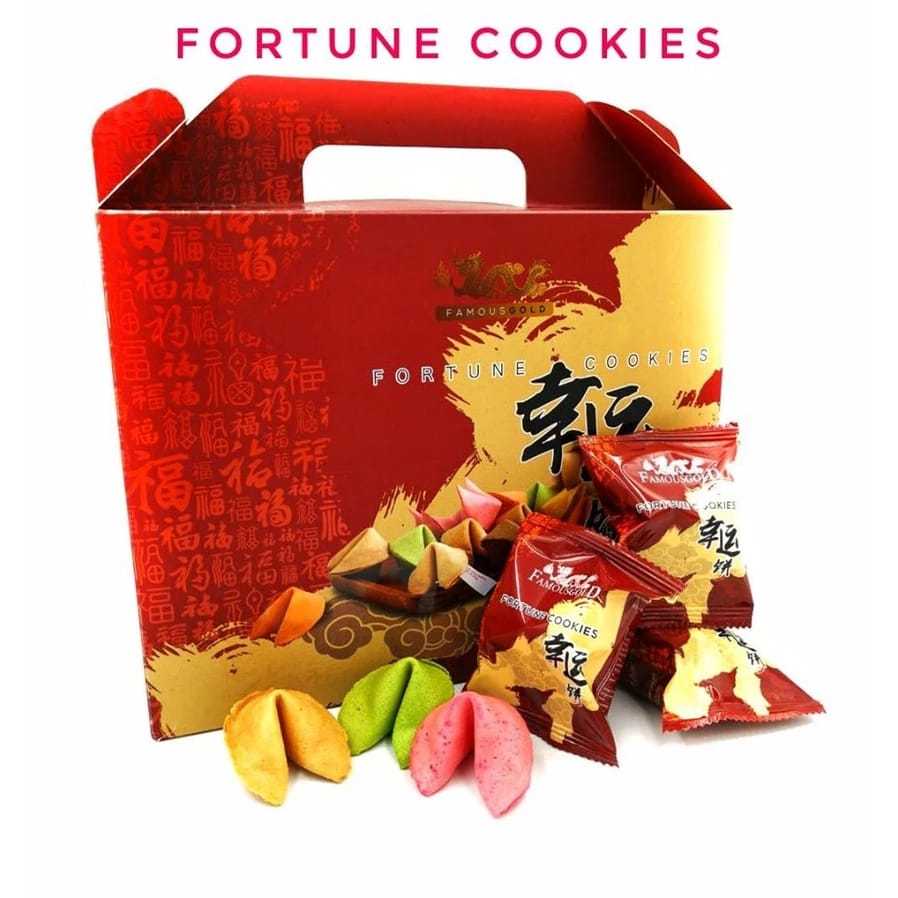 Fortune Cookies Gift Box Large x2 package -Mix Flavour (Butter, Mocha ...