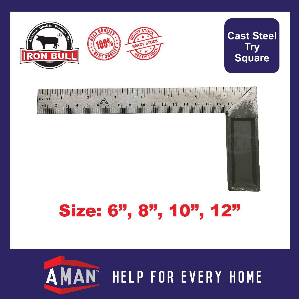 IRON BULL Try Square L Square Angle Ruler L Ruler Angle L Ruler ...