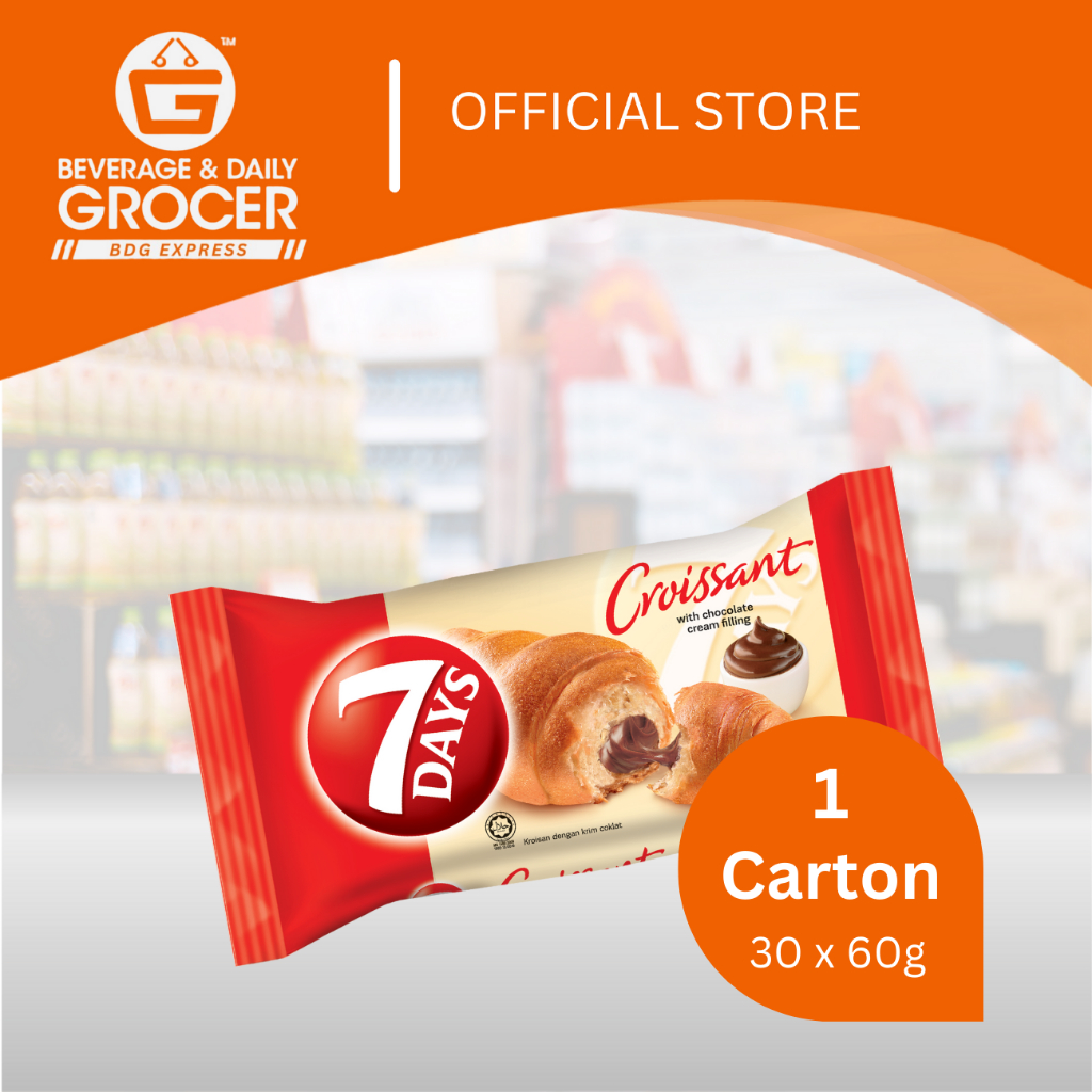 7 DAYS Chocolate Croissant 60g (30 x 60g) 1 Carton | Shopee Malaysia