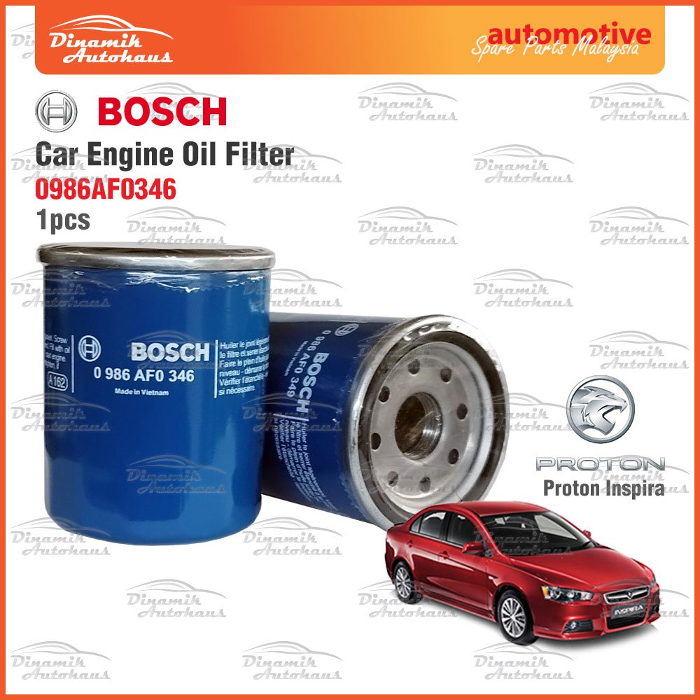 Proton Inspira Car Engine Oil Filter Penapis Minyak Enjin Kereta Bosch ...