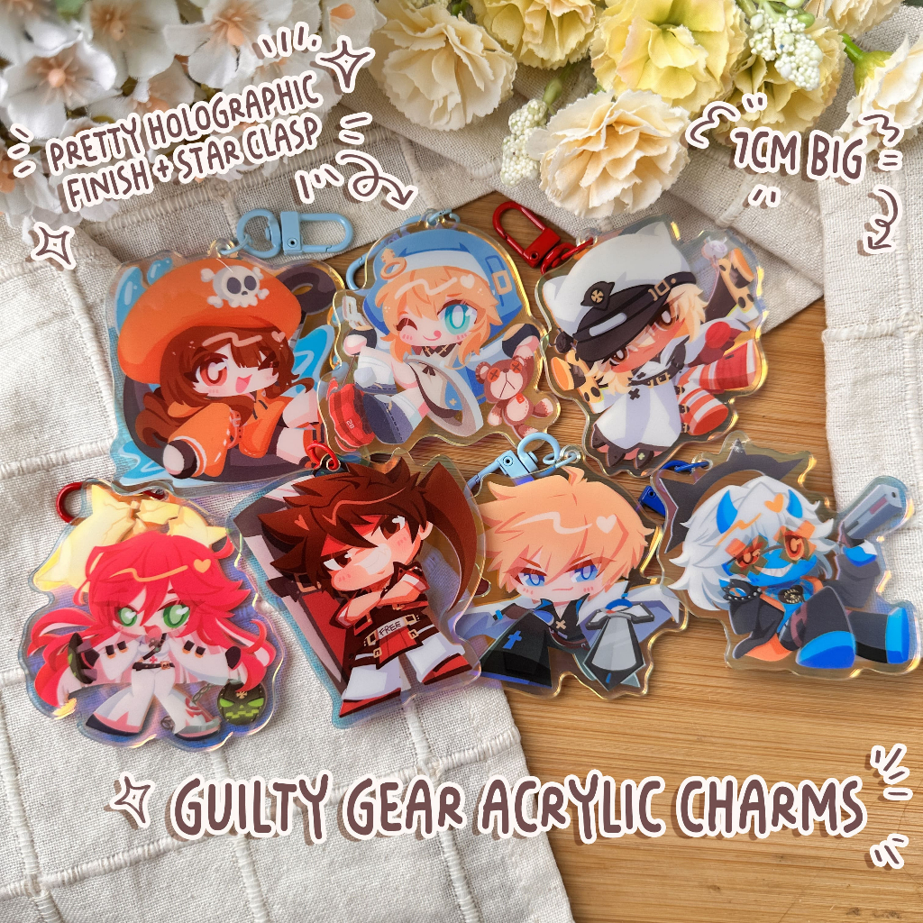 Guilty Gear chibi rainbow acrylic Keychains | Shopee Malaysia
