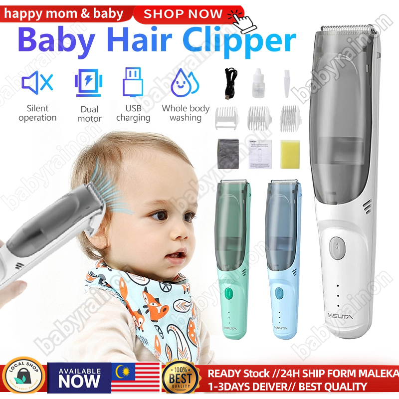 Baby Hair Trimmer Shaver USB Portable Pencukur Rambut Rechargeable Baby ...