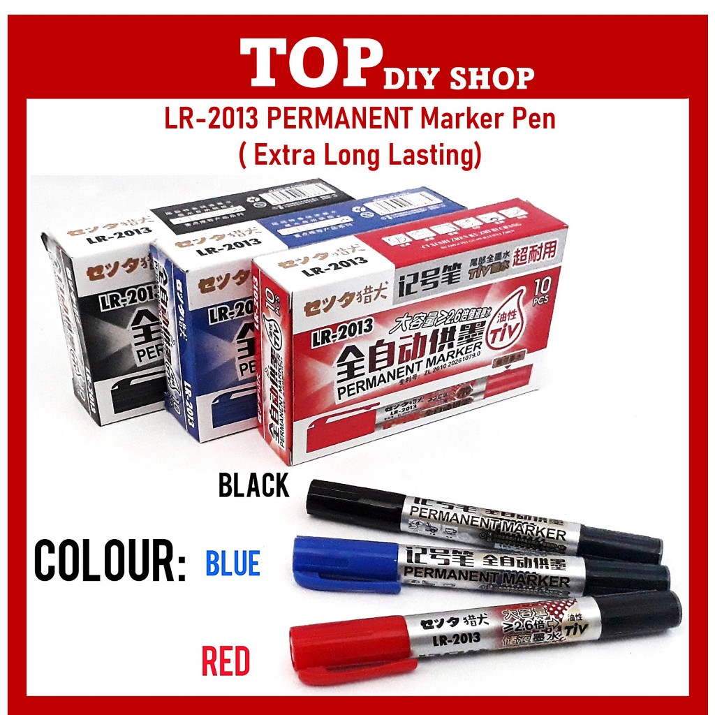LR-2013 PERMANENT Marker Pen ( Extra Long Lasting) | Shopee Malaysia