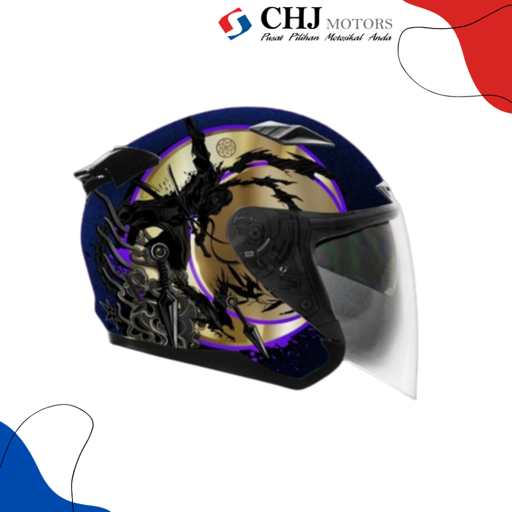Helmet GRACSHAW GENNEX (Japan Edition) - KARASU | Shopee Malaysia