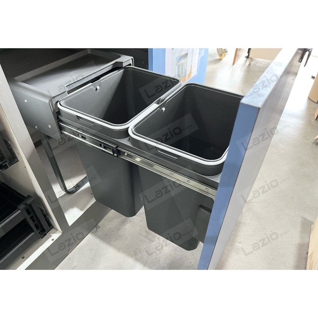 40L(20+20L) Kitchen Cabinet Soft Closing Pull out sliding Built-In ...