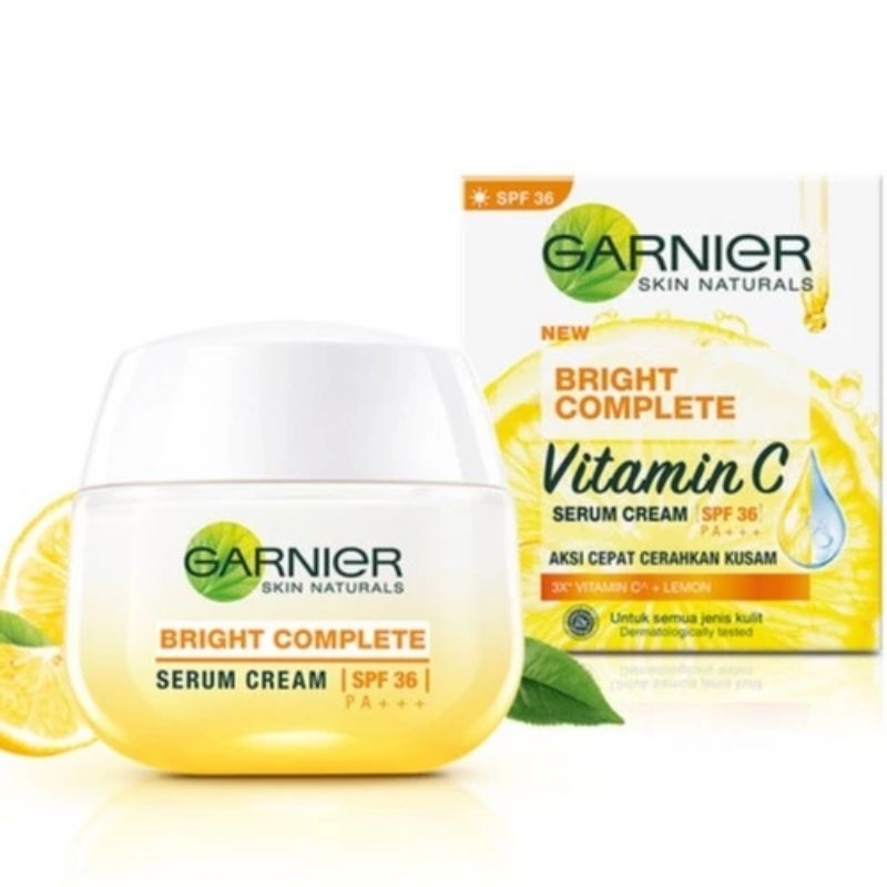 GARNIER BRIGHT COMPLETE WHITENING SERUM CREAM 50ML | Shopee Malaysia