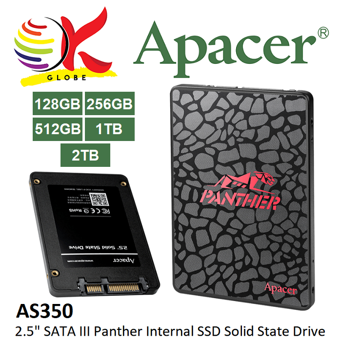 APACER AS350 /AS350X 2.5" SSD PANTHER SATA III INTERNAL SOLID STATE ...
