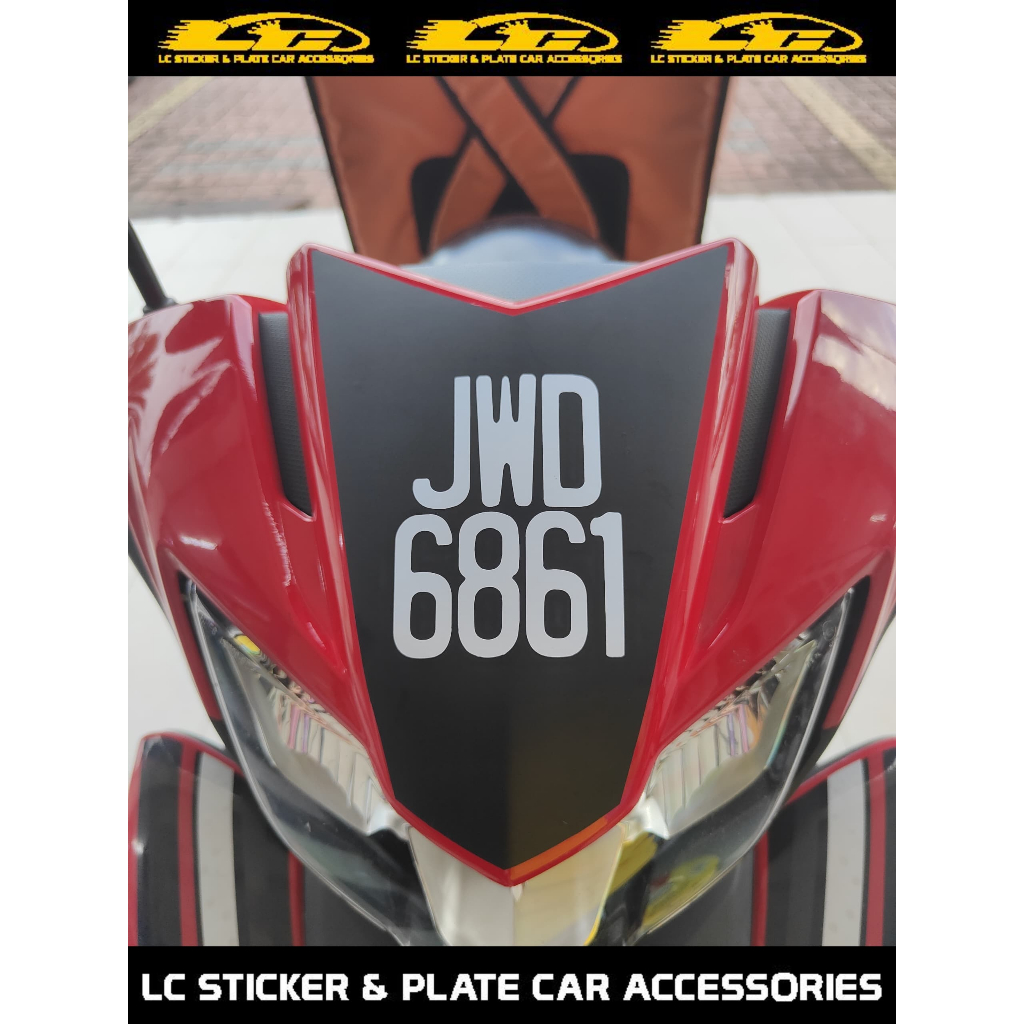 (LCV8 Motorcycle Sticker No Plate Motorcycle-New(LC) | Shopee Malaysia