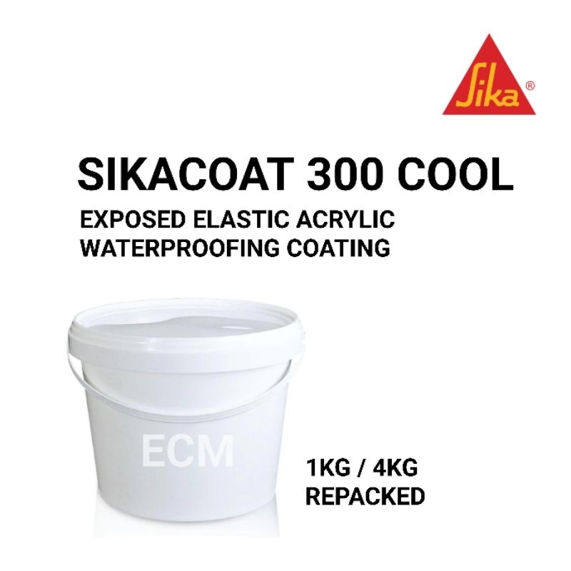 SIKACOAT 300 COOL (4KG REPACKED) EXPOSED ELASTIC ACRYLIC BASED ...