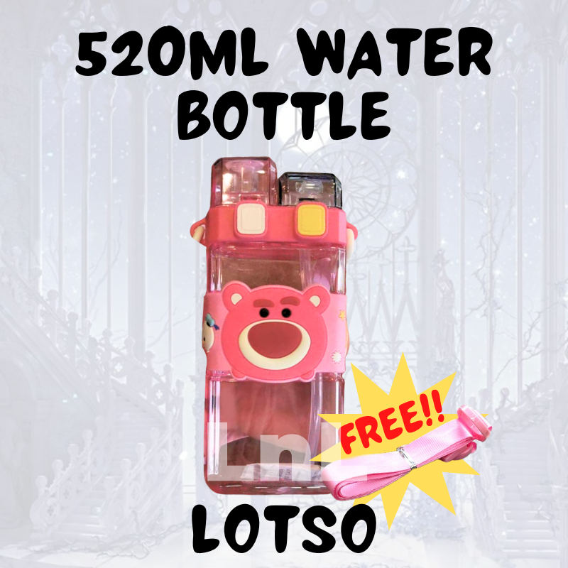 LNL 520ml Kuromi Bottle Botol Air Kuromi Budak Cute Hello Kitty Melody Cinamoroll Kids Double ...