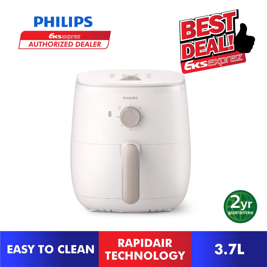 PHILIPS 3000 Series Compact Air Fryer HD9100 (HD9100/20) with Rapid Air ...