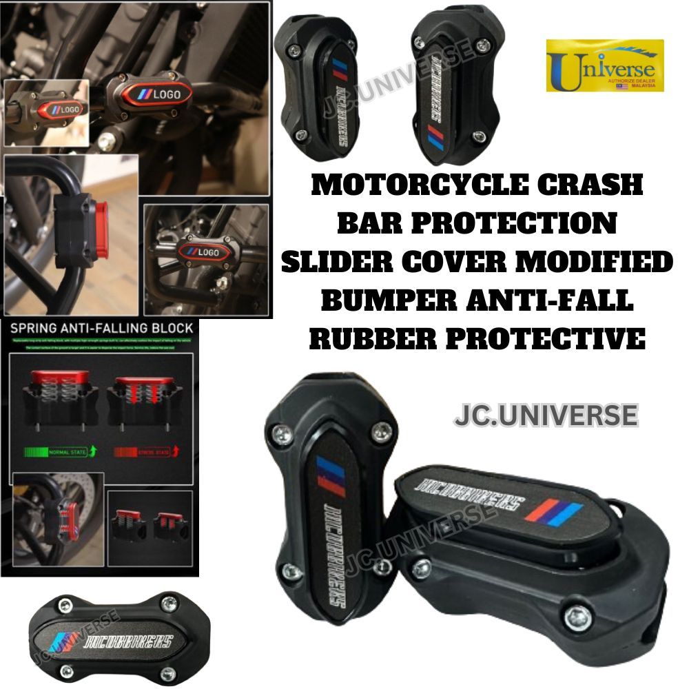 MOTORCYCLE CRASH BAR PROTECTION SLIDER COVER MODIFIED BUMPER ANTI-FALL ...