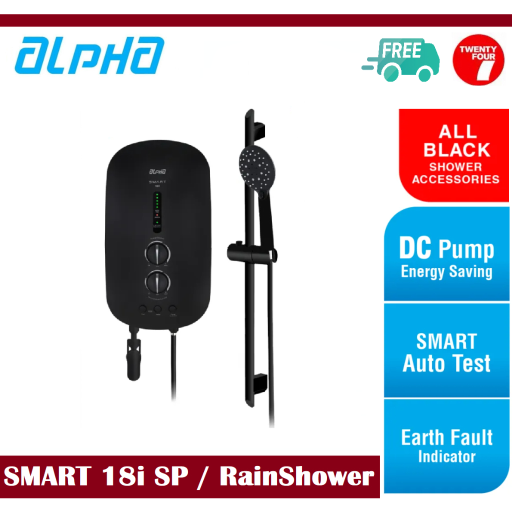ALPHA - SMART 18i SP / SMART 18i SP Plus RS Instant Water Heater (DC Pump) SMART 18i SP / SMART ...