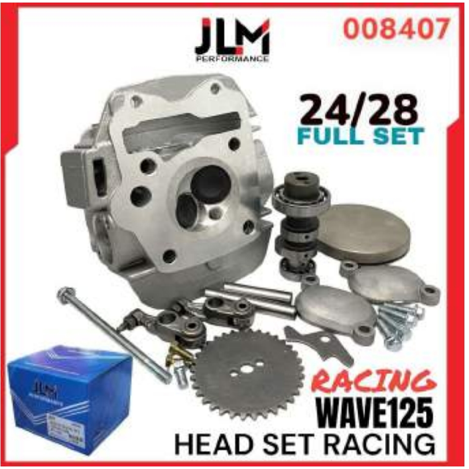 JLM HONDA WAVE 125 S X 24/28 MM RACING HEAD FULL SET W125 WAVE125S ...