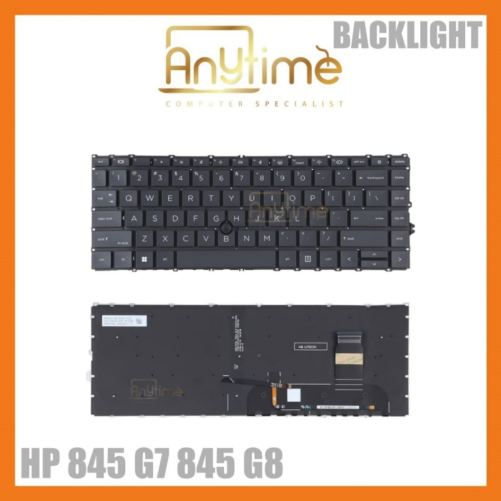 New HP EliteBook 840 G7 G8 845 G7 745 G7 G8 Keyboard Backlit US w ...