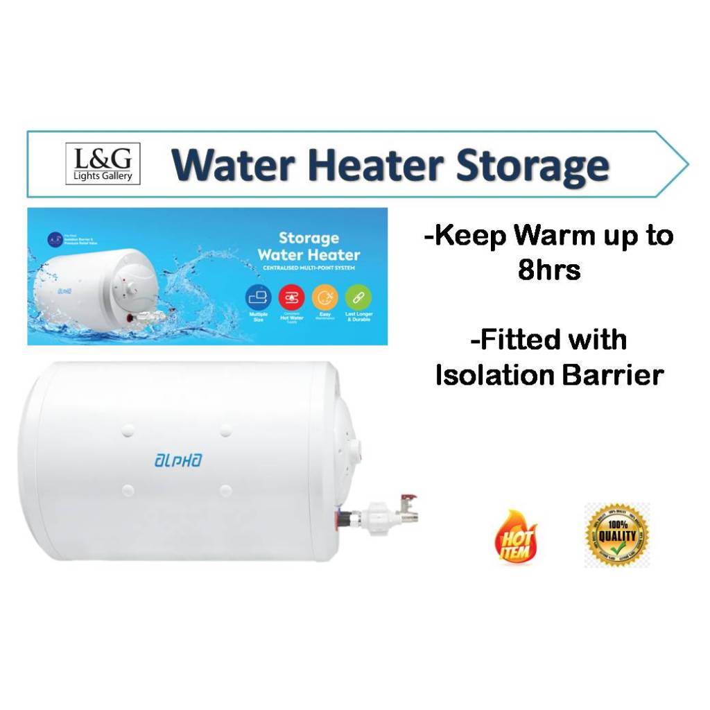 L&G Lightsgallery: Alpha Storage Water Heater | AST-40-H (Home Shower ...